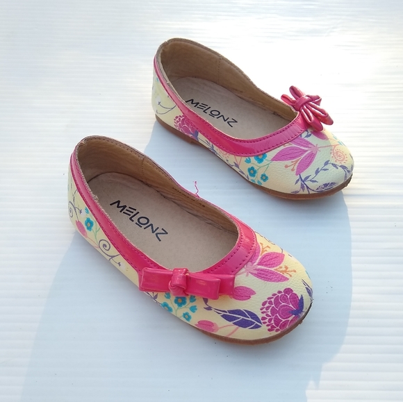 melonz | Shoes | Melonz Baby Girl Pink Floral Slipon Flats | Poshmark